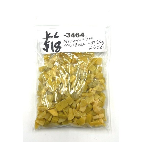 Unbranded | Office | Beads Serpentine New Jade Natural Stone Yellow ...